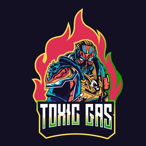 Character Toxic Gas Face Esports Emblem 693024 Vector Art At Vecteezy