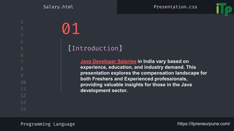 Java Developer Salary In India Pptx