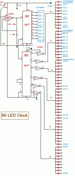 Led Clock Timer Circuit Diagram