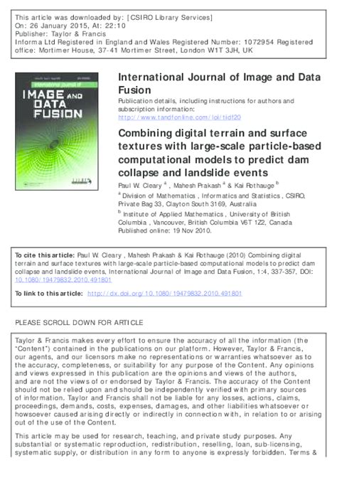 Pdf Combining Digital Terrain And Surface Textures With Large Scale Particle Based