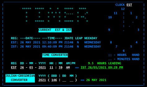 timer current time and time converter ispf panel interface rexx program