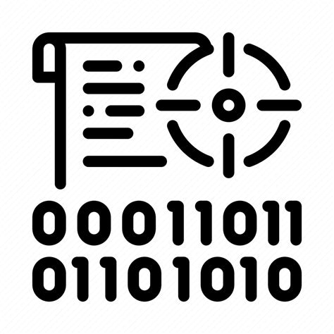Binary Data Scientist Server Target Web Worker Icon Download On