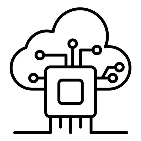 Cloud Based Architecture Line Icon 14675001 Vector Art At Vecteezy