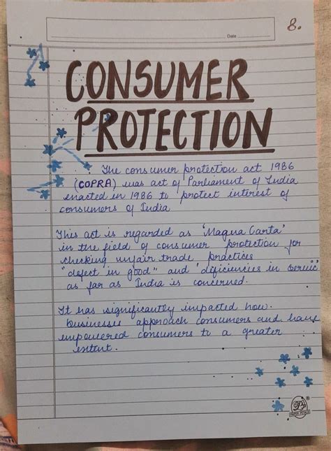 Consumer Protection Handmade Journal Diy