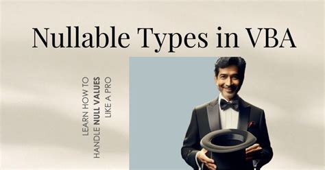 Nullable Types In Vba