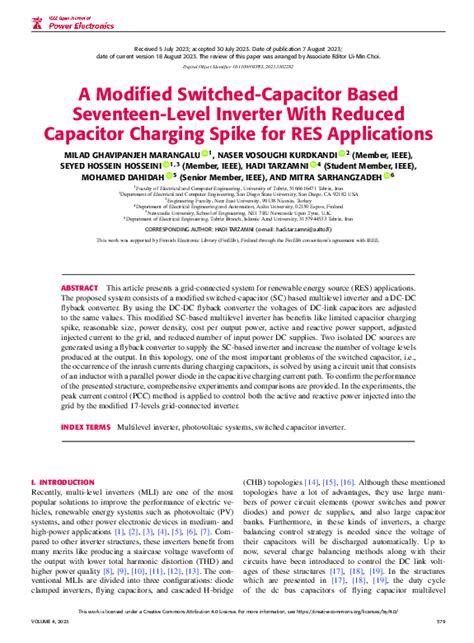 Pdf A Modified Switched Capacitor Based Seventeen Level Inverter With