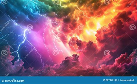 Lightning Storms Fury A Holographic Representation Of A Lightnin