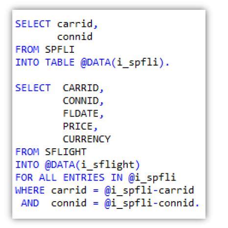 SAP ABAP SELECT STATEMENT