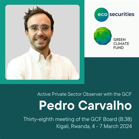 Ecosecurities On Linkedin We Are Excited To Announce That Pedro