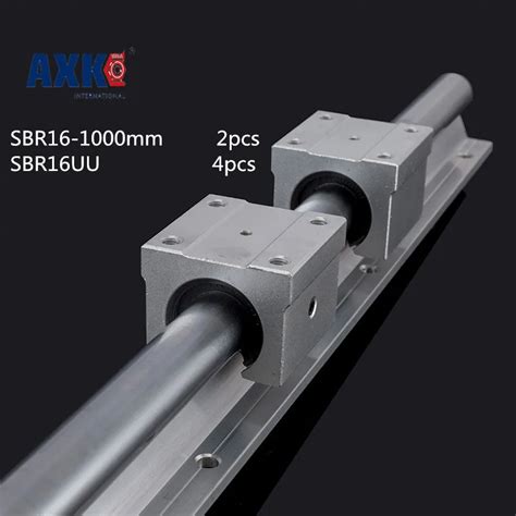 Axk Sbr Mm Linear Guide Set Sbr L Mm Pcs Sbr Uu Linear Bearing Block Pcs Cnc