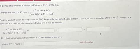 Solved 0 Points This Problem Is Related To Problems 89−11