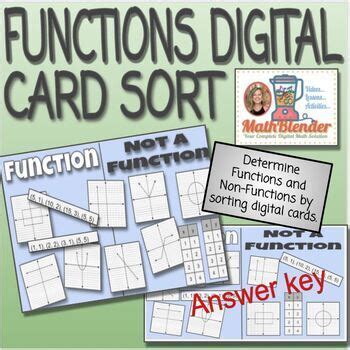 Functions Digital Card Sort By Kirsten Van Dyk TpT