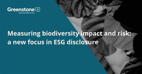 Measuring Biodiversity Impact And Risk A New Focus In Esg Disclosure