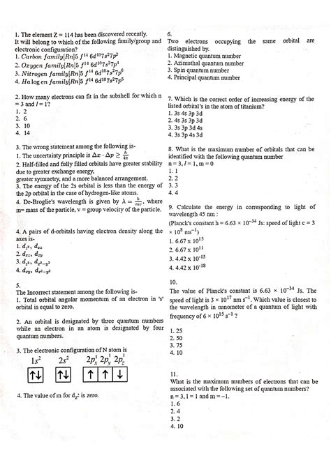 SOLUTION 11th Chemistry Mcq Structure Of Atoms Studypool