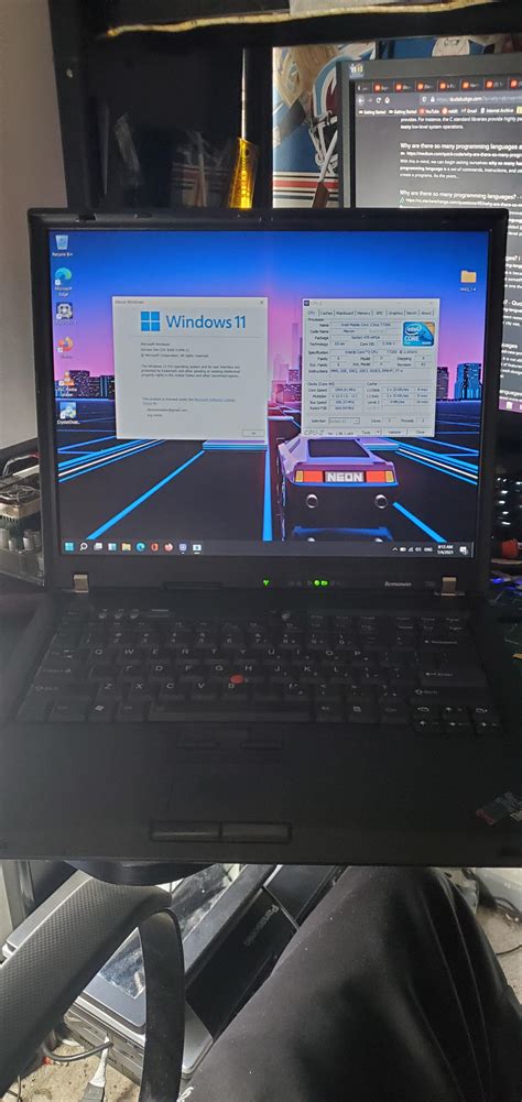Windows 11 On A Thinkpad T60 R Thinkpad