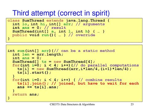Cse 373 Data Structures And Algorithms Introduction To Parallelism And