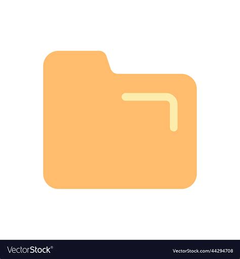 Folder Pixel Perfect Flat Gradient Color Ui Icon Vector Image