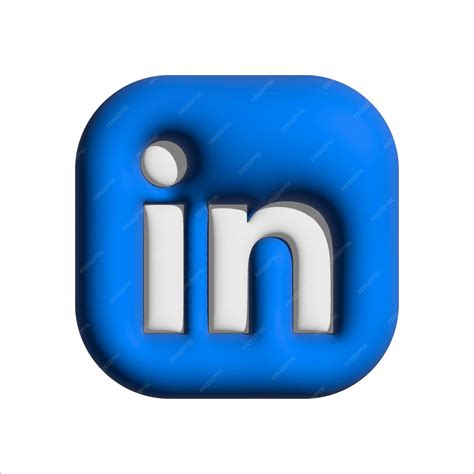 Premium Vector 3d Linkedin Logo