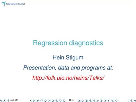 PPT Linear Regression Diagnostics And Robust Results Presentation PowerPoint Presentation ID