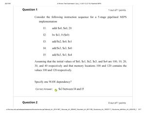 Quiz Digital Logic Design Studocu