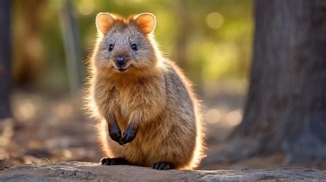 Premium Photo Quokka Setonix Brachyurus Small Macropod Size Of Domestic Cat Like Marsupials