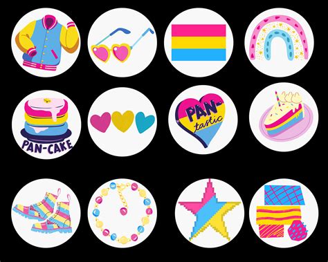 Pansexual Button Template Etsy