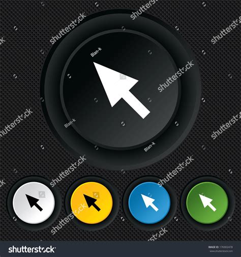 mouse cursor sign icon pointer symbol stock vector royalty free