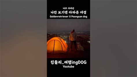 Republic Of Korea🇰🇷 나만 보기엔 아까운 야경 풍트리버 백패킹 반려견동반백패킹 Backpacking 전남백패킹 나주가야산 Shorts Youtube
