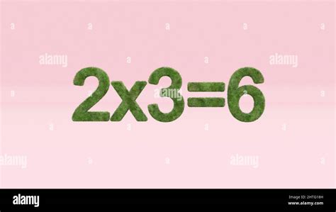 rendering of a mathematical equation with grassy texture on the pink