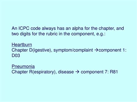 Ppt International Classification Of Primary Care Icpc Powerpoint Presentation Id 425997