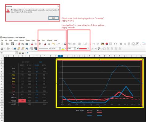 How To Remove A Shadow On A Calc Chart English Ask Libreoffice