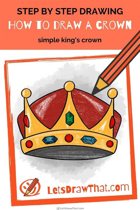 How To Draw A Crown Step By Step Crown Drawing Tutorial