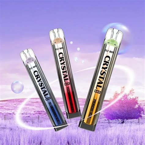 Elf Box Crystal Bar 600 Puffs Disposable Vape Cbd Thc Hhc Device Supplier