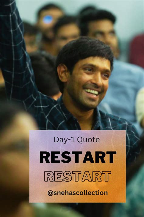 Restart Motivational Quotes For Success 12th Fail Movie