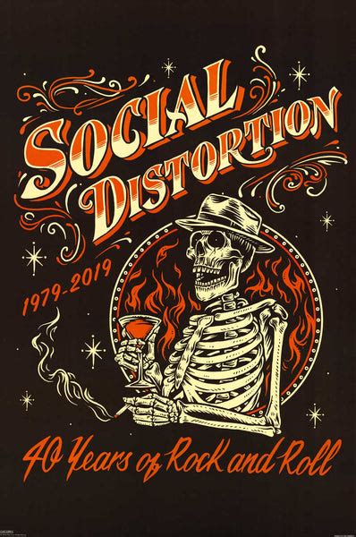Poster: Social Distortion - 40 Years (24"x36") – BananaRoad
