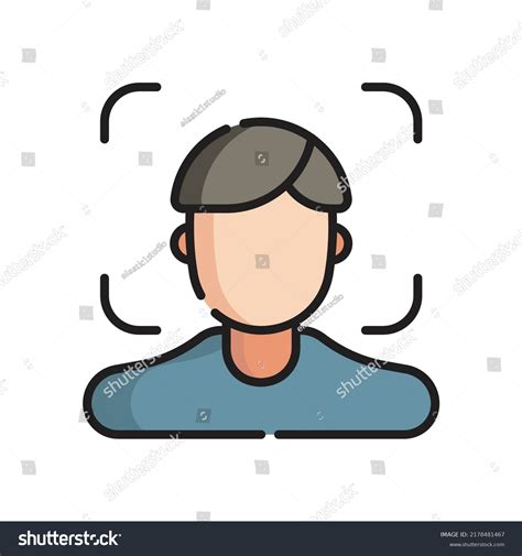 Face Detection Icon Vector Illustration Flat Stock Vector Royalty Free 2178481467 Shutterstock