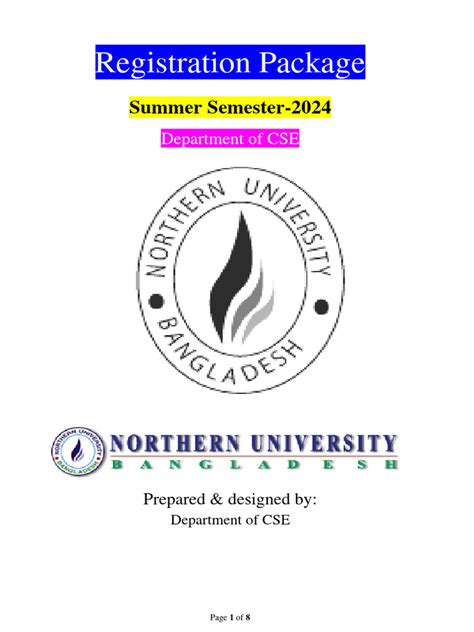 Cse Registration Package Summer 2024 1 Pdf Mathematics