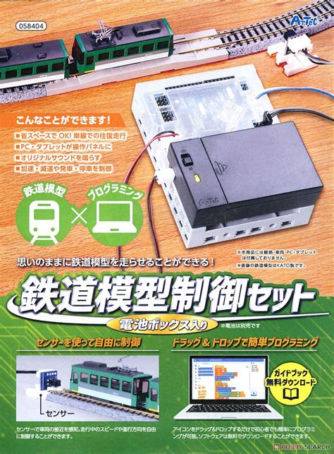 鉄道模型制御セット 電池ボックス入り 鉄道模型 パッケージ1