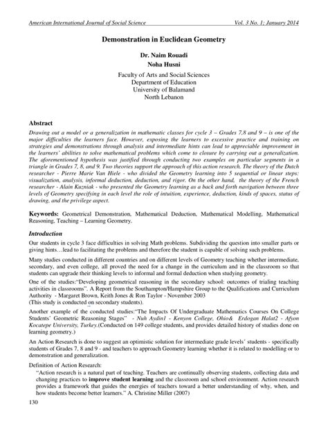 PDF Demonstration In Euclidean Geometry