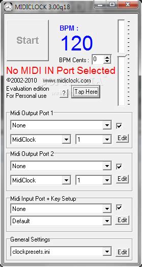 MIDICLOCK Download Softpedia