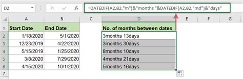 Calculate Number Of Months Between Two Dates In Excel Without Rounding Design Talk