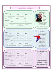 Practice Filling Out Forms Esl Worksheet By Suethom