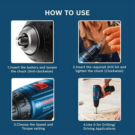 Buy Bosch Gsr 120‑li Cordless Drill Driver Power And Precision