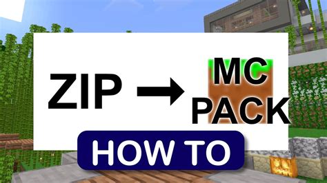 Convert A Zip Into A Mcpack File On Ios [tutorial] Youtube