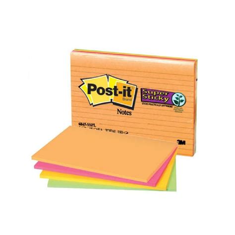 3m 포스트잇 라인 4색 메모지 6845 Sspl 203x152mm 홈플러스 택배배송