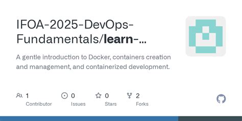 Github Ifoa 2025 Devops Fundamentalslearn Docker Fundamentals A
