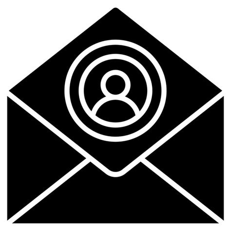 Premium Vector Message Glyph Solid Black Illustration