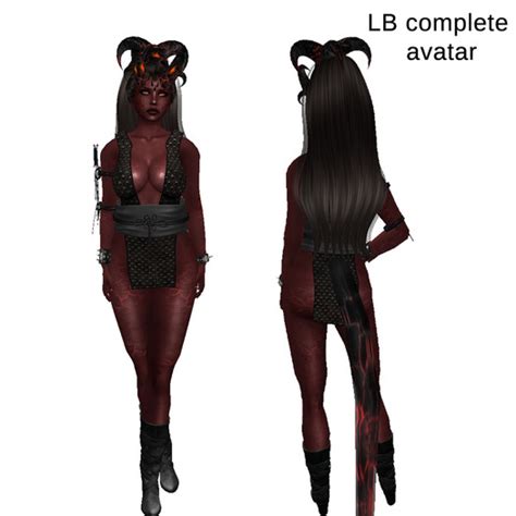 Second Life Marketplace Lb Demon Complete Avatar Red Skin