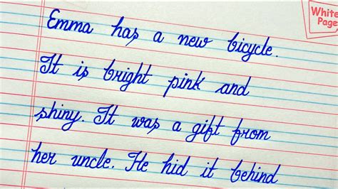 Handwriting Kaise Sudhare Cursive Handwriting Improvement Practice In English Youtube