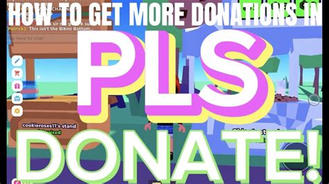 How To Get More Donations In PLS DONATE YouTube